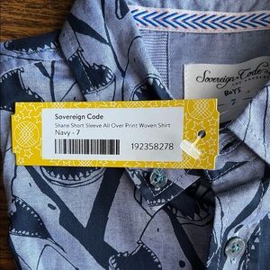 Sovereign Code | Shirts & Tops | Nwt Sovereign Code Shane Shark Print ...